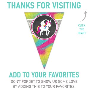 Unicorn Happy Birthday Banner, Printable Unicorn Banner, Unicorn ...