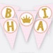 Princess Happy Birthday Banner, Printable Princess Banner, Princess ...