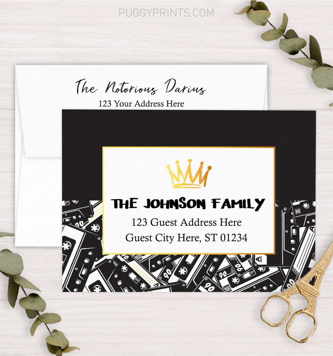 Editable Notorious One Envelope Template Printable the Big - Etsy