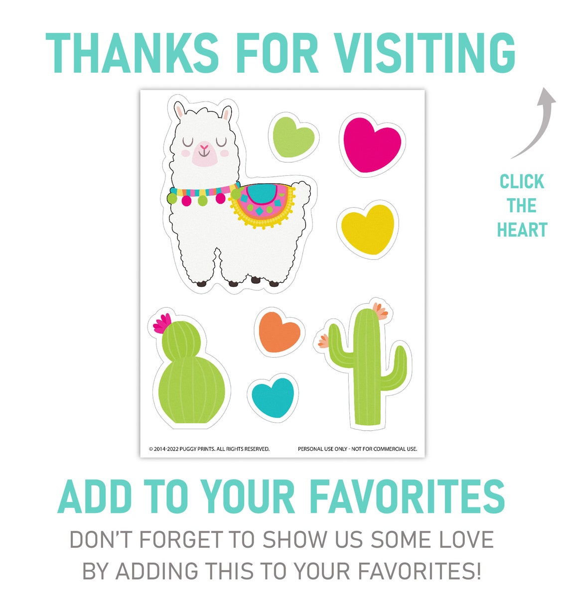 Llama Birthday Cake Topper Printable Llama Birthday - Etsy