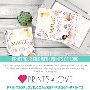 Fairy Magic Sweets Sign Printable Fairy Party Sign Watercolor - Etsy