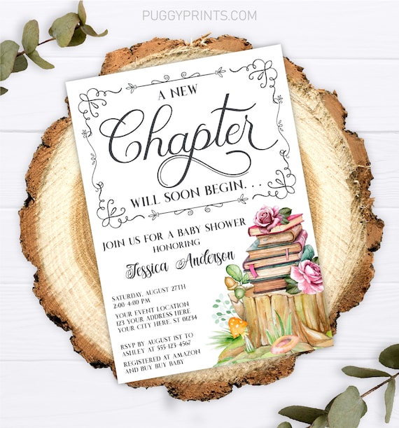 Storybook Baby Shower Invitation, Editable Storybook Invitation ...