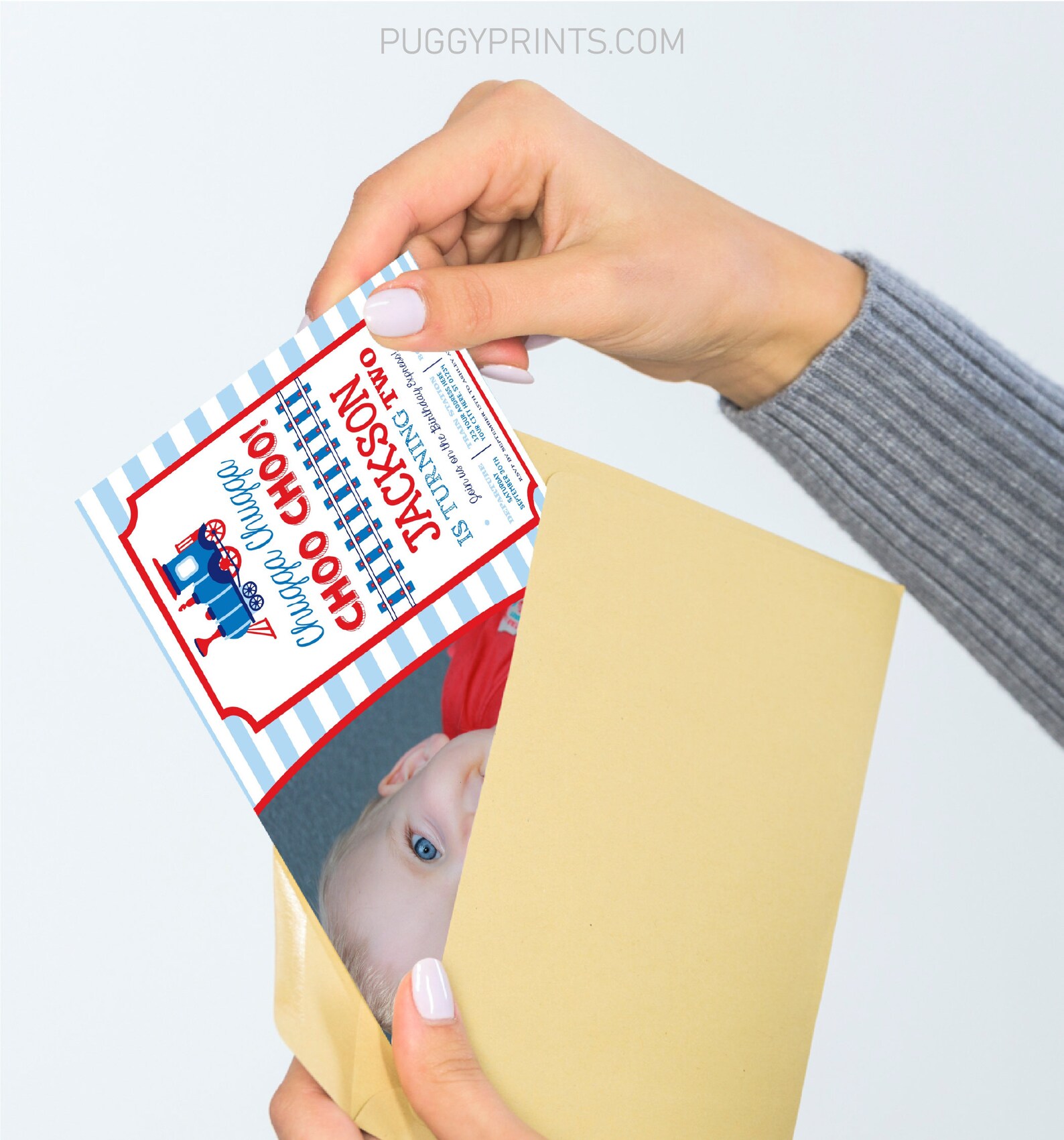 Train Birthday Invitation Editable Train Invitation Template - Etsy