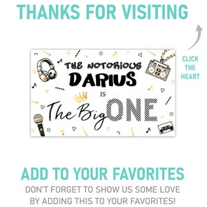 Notorious One Birthday Banner Editable the Big One Banner - Etsy