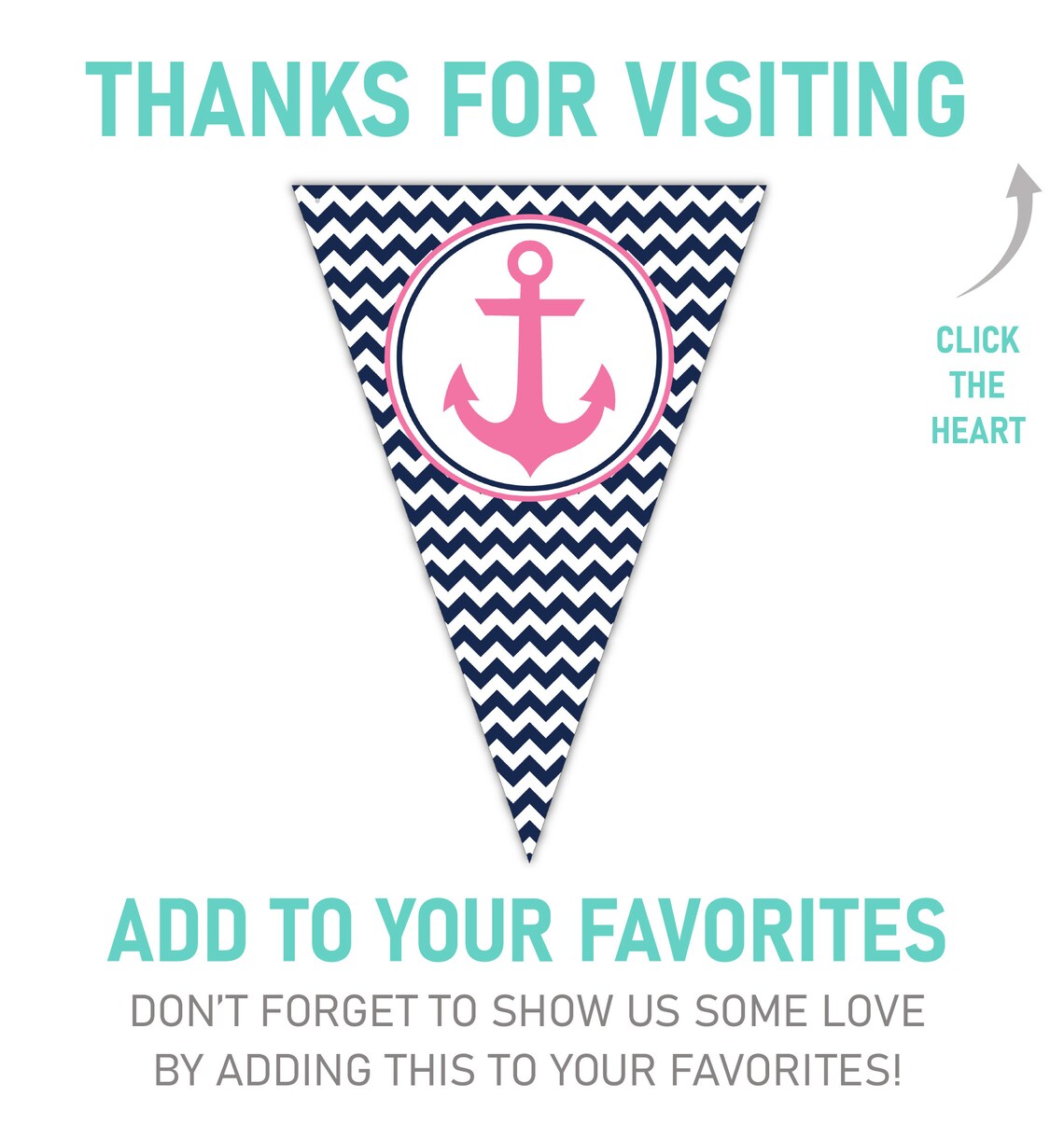 Nautical Happy Birthday Banner Printable Nautical Banner - Etsy