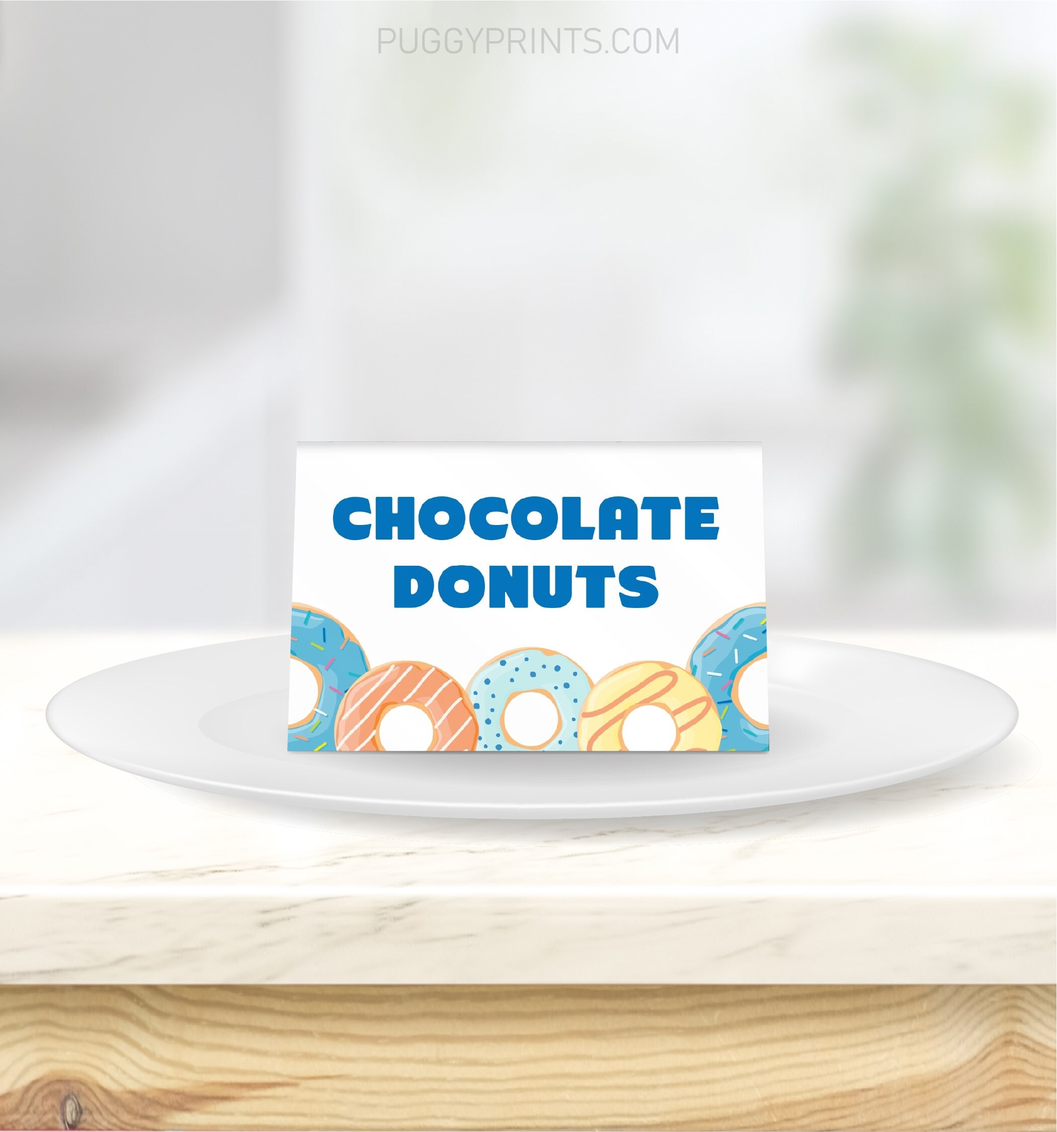 Donut Food Labels Donut Tent Cards Donut Place Cards Donut - Etsy