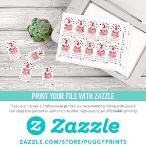 Valentine's Day Gift Tag, Editable Teacher Valentines Gift Tag Template ...