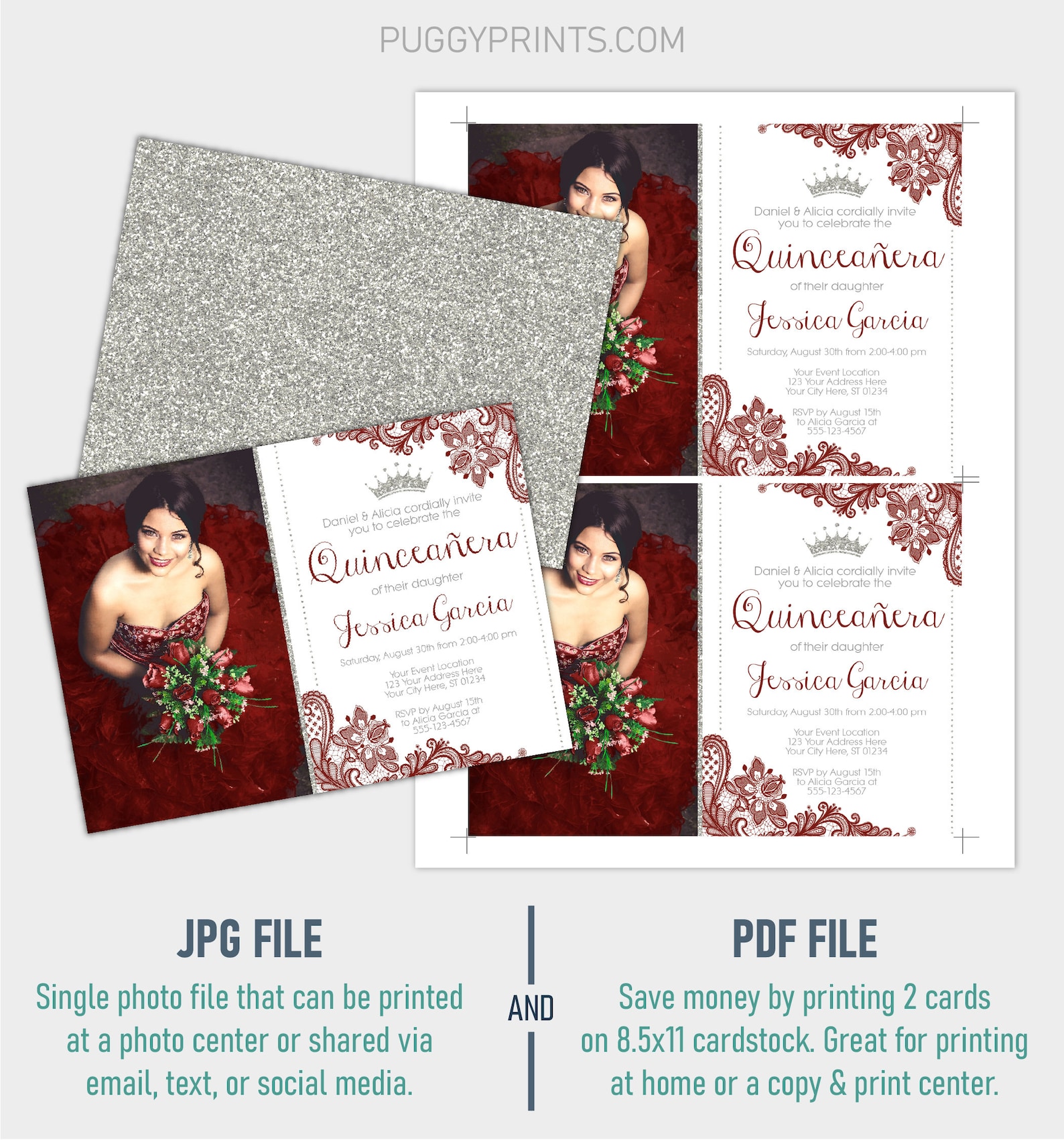 Quinceanera Invitation Princess Quinceañera Invitation - Etsy