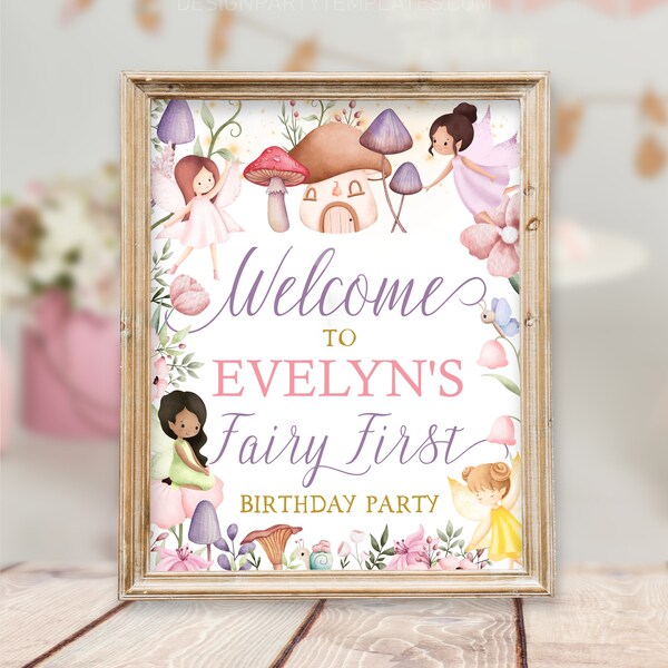 Fairies Welcome Sign - Etsy