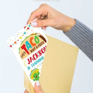 Let's Taco Bout a Fiesta Birthday Invitation Editable Template Online ...