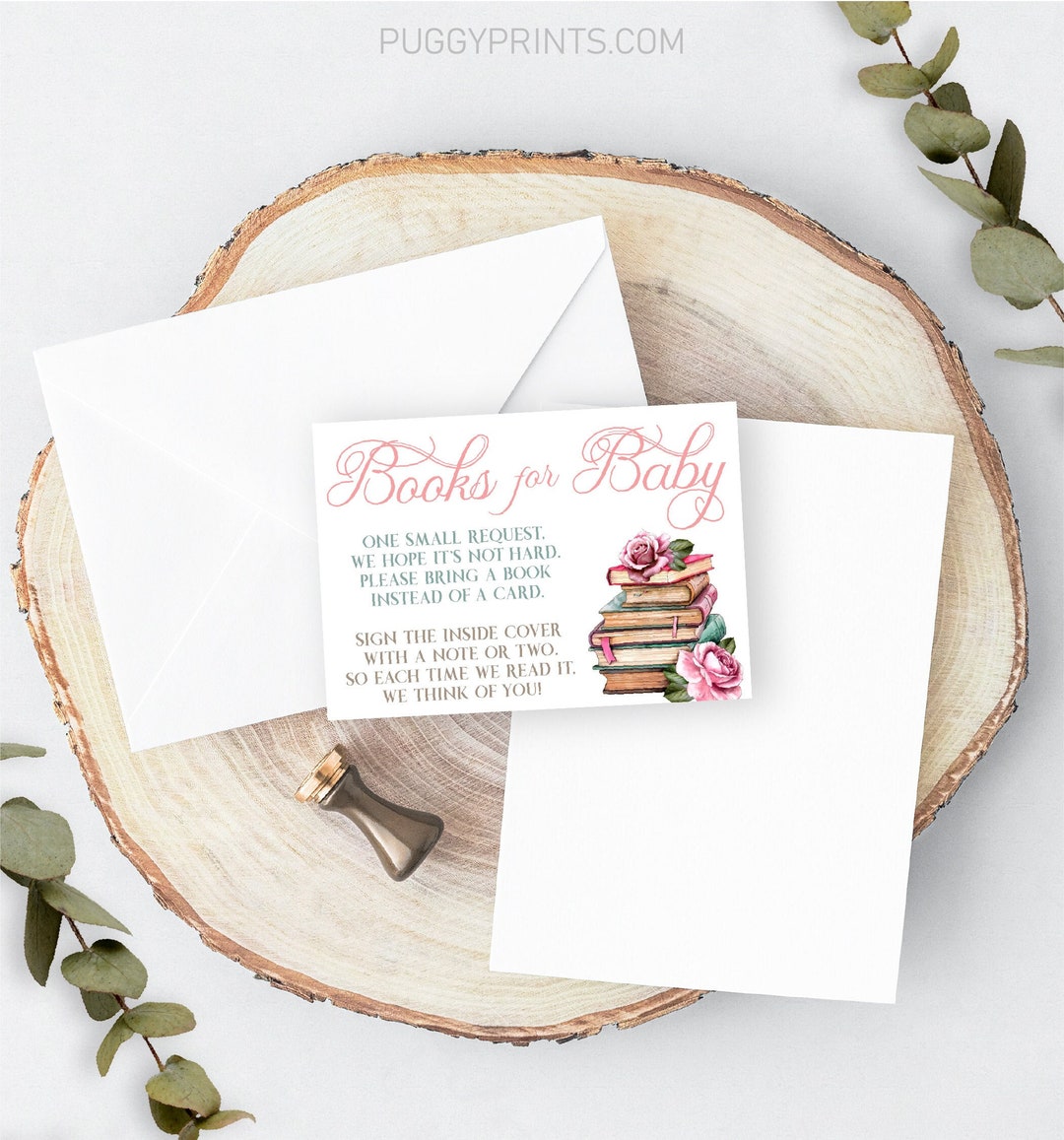 Storybook Books for Baby Cards, Printable Storybook Baby Shower Bring a ...
