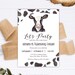 Cow Birthday Invitation Editable Boy Barnyard Party Invite - Etsy