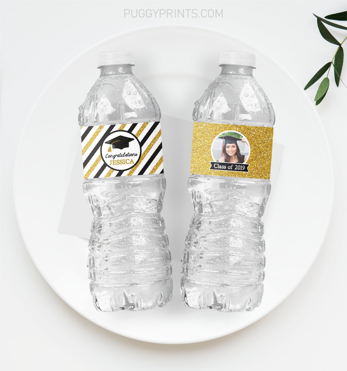 Graduation Party Water Bottle Labels Editable Template - Etsy