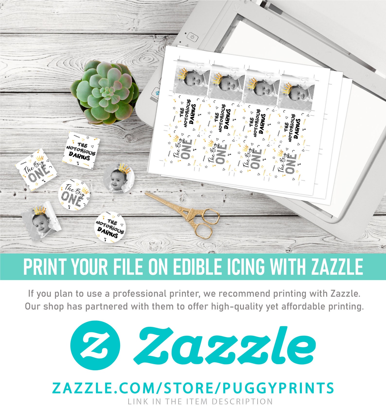 Notorious One Birthday Cupcake Toppers Editable the Big One - Etsy