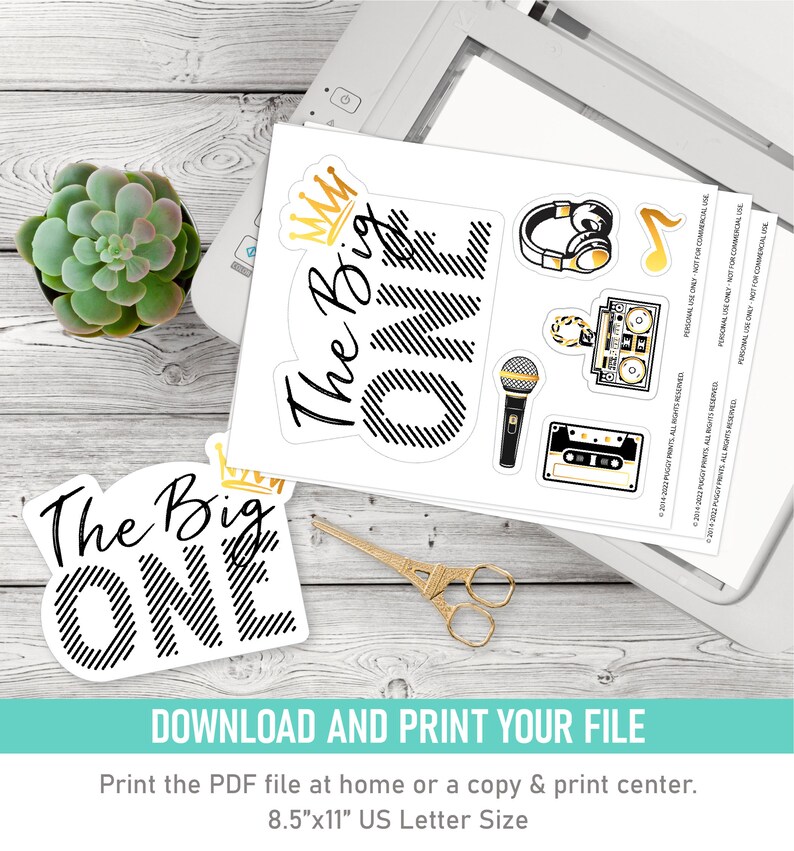 Notorious One Birthday Cake Topper Printable the Big One - Etsy