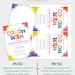 Color War Birthday Invitation Editable Template Online - Etsy