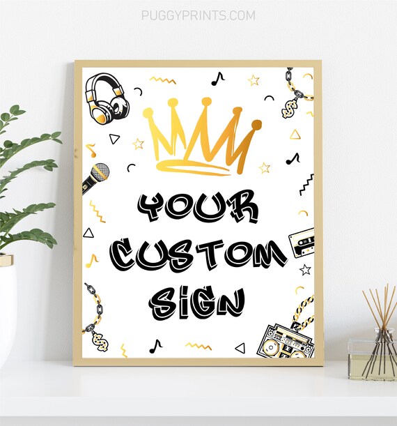 Notorious One Party Sign, Editable Notorious One Sign Template ...