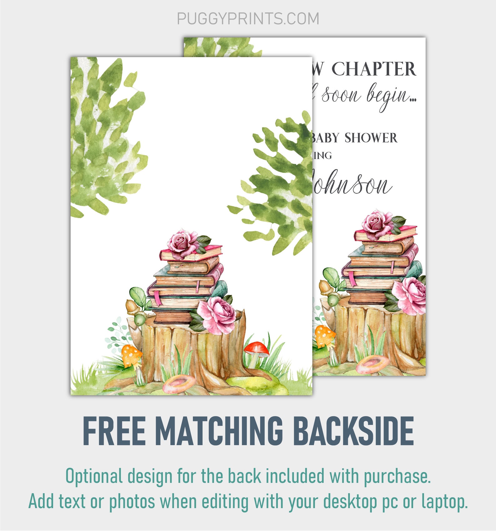 Storybook Baby Shower Invitation Editable Storybook - Etsy