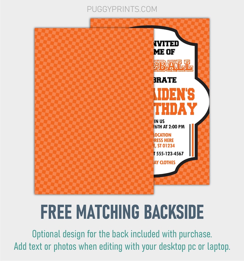 Dodgeball Birthday Invitation Editable Dodgeball Invitation - Etsy