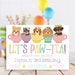 Dog Tea Party Birthday Invitation, Editable Let's Paw Tea Invitation ...