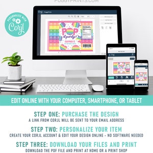 Editable Pop It Party Chip Bags Printable Pop It (Download Now) - Etsy