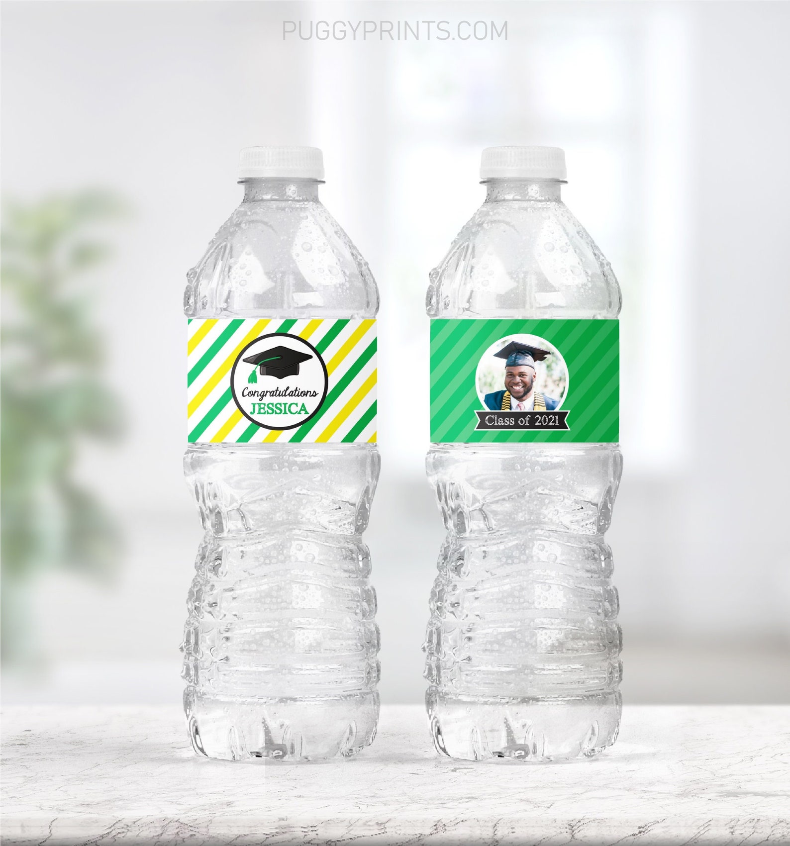 Graduation Party Water Bottle Labels Editable Graduation - Etsy