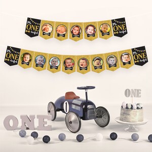 Mr. Onederful Monthly Photo Banner, Editable Newborn to 12 Months ...