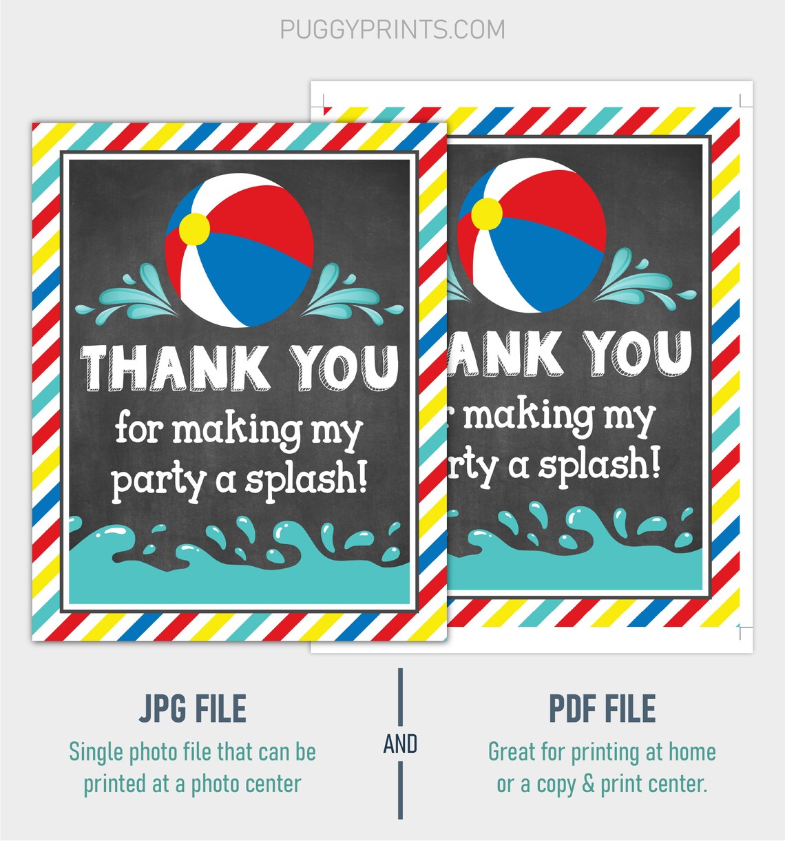 Beach Ball Birthday Party Sign Editable Pool Party Welcome - Etsy