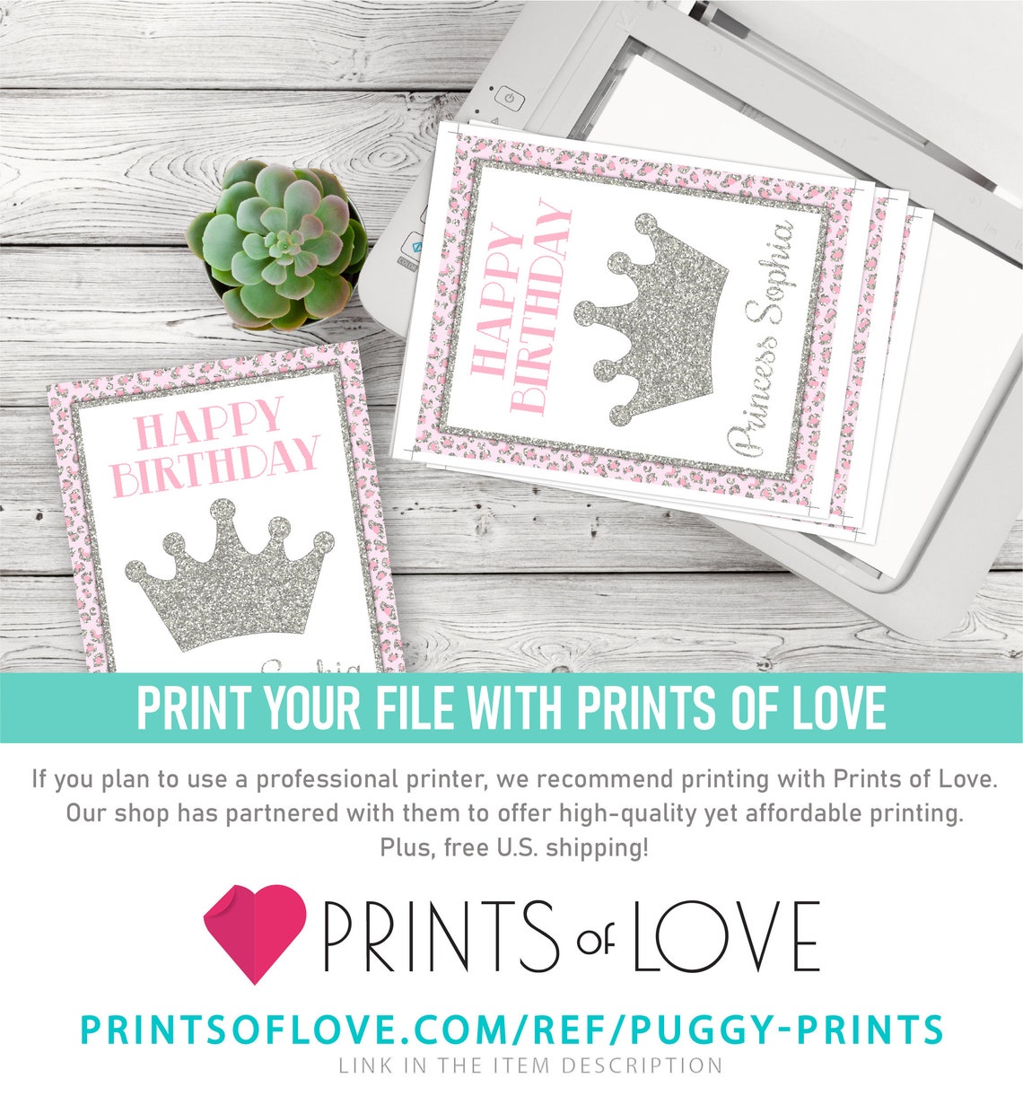 Cheetah Birthday Party Sign Editable Princess Cheetah Sign - Etsy