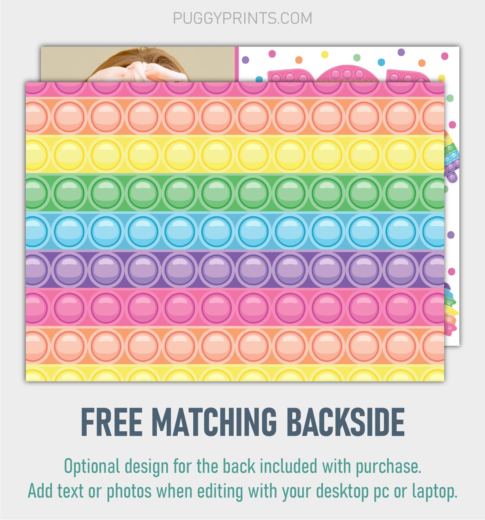 Pop It Birthday Invitation Editable Pop It Invitation - Etsy