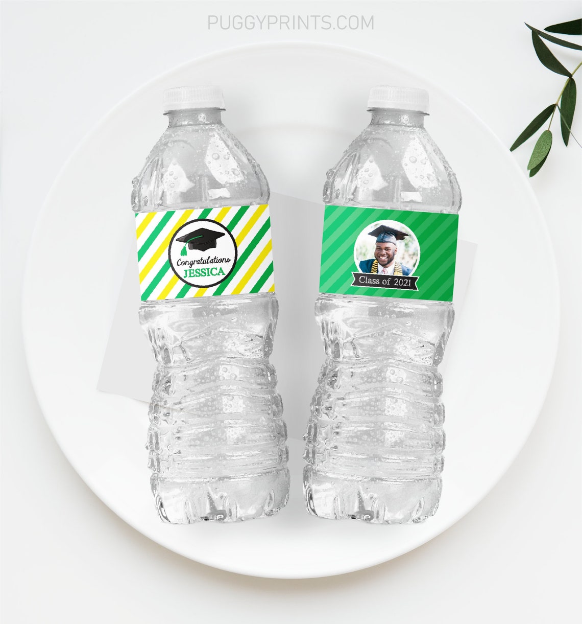 Graduation Party Water Bottle Labels Editable Graduation - Etsy