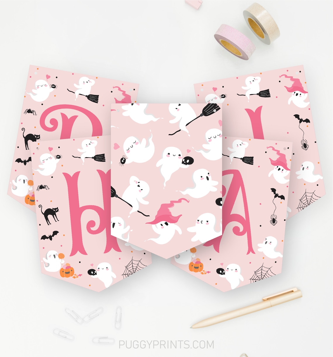 Halloween Happy Birthday Banner Printable Halloween Banner - Etsy