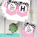 Cow Happy Birthday Banner, Printable Cow Banner, Personalized A-Z ...