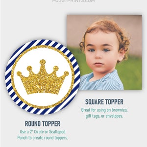 Prince Birthday Cupcake Toppers Editable Prince Cupcake - Etsy