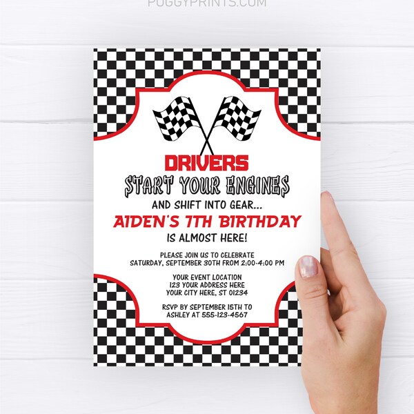 Racing Birthday - Etsy