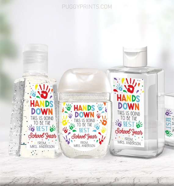 Editable Back to School Hand Sanitizer Labels, Printable Welcome Back ...