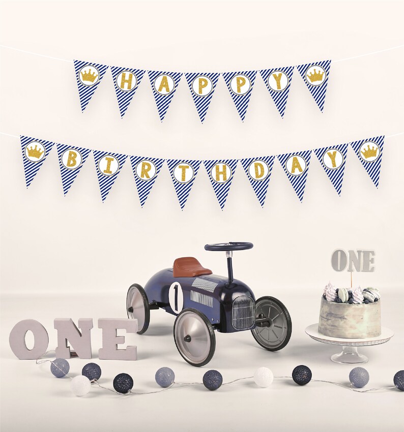 Prince Happy Birthday Banner Printable Prince Banner Prince | Etsy