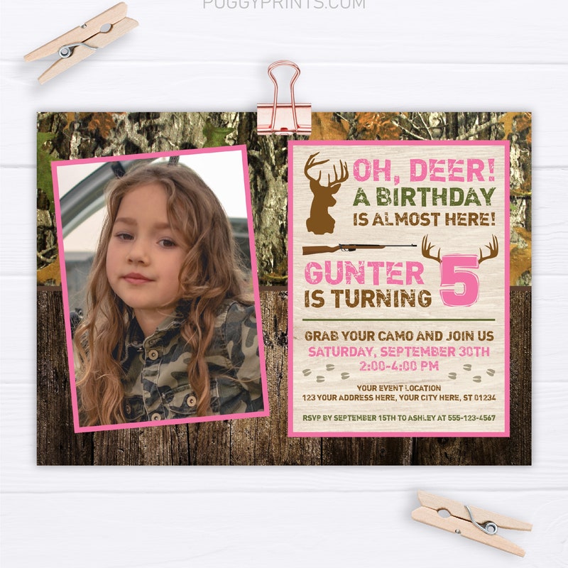 Camo Invitation - Etsy