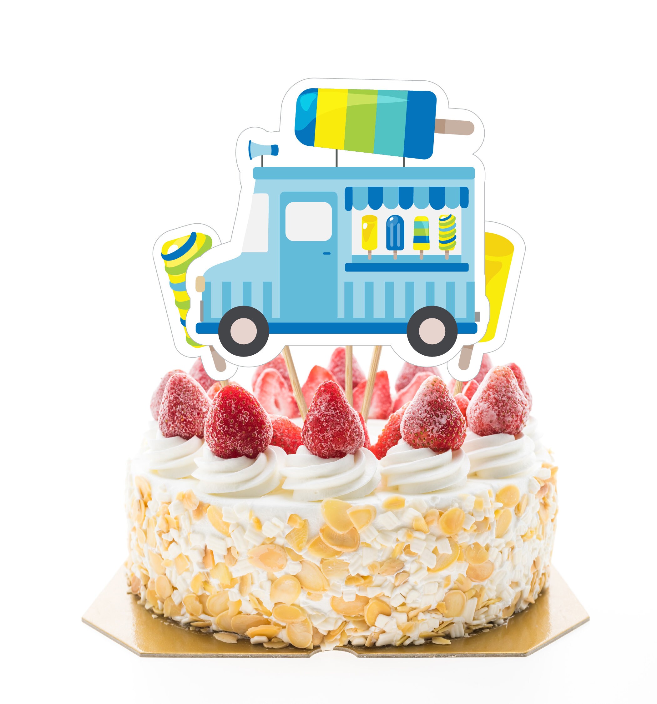 Popsicle Birthday Cake Topper: Printable Party Decor (PDF) - Etsy