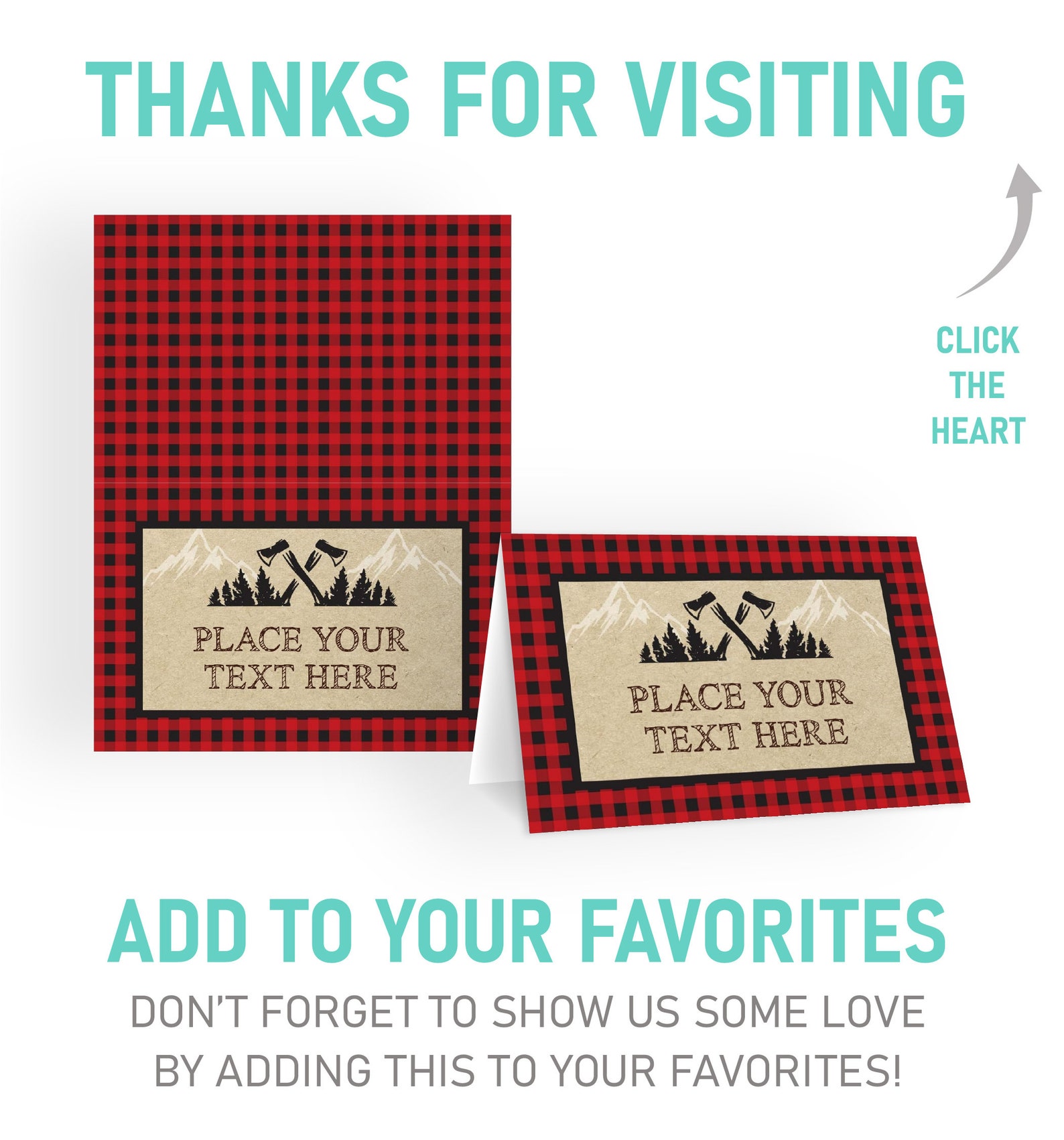 Lumberjack Birthday Place Cards Editable Lumberjack Place - Etsy