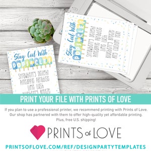 Popsicle Menu Party Sign Editable Popsicle Custom Sign Template ...