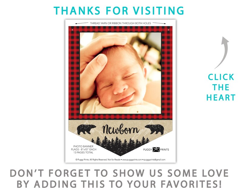 Lumberjack Monthly Photo Banner Lumberjack Monthly Banner - Etsy