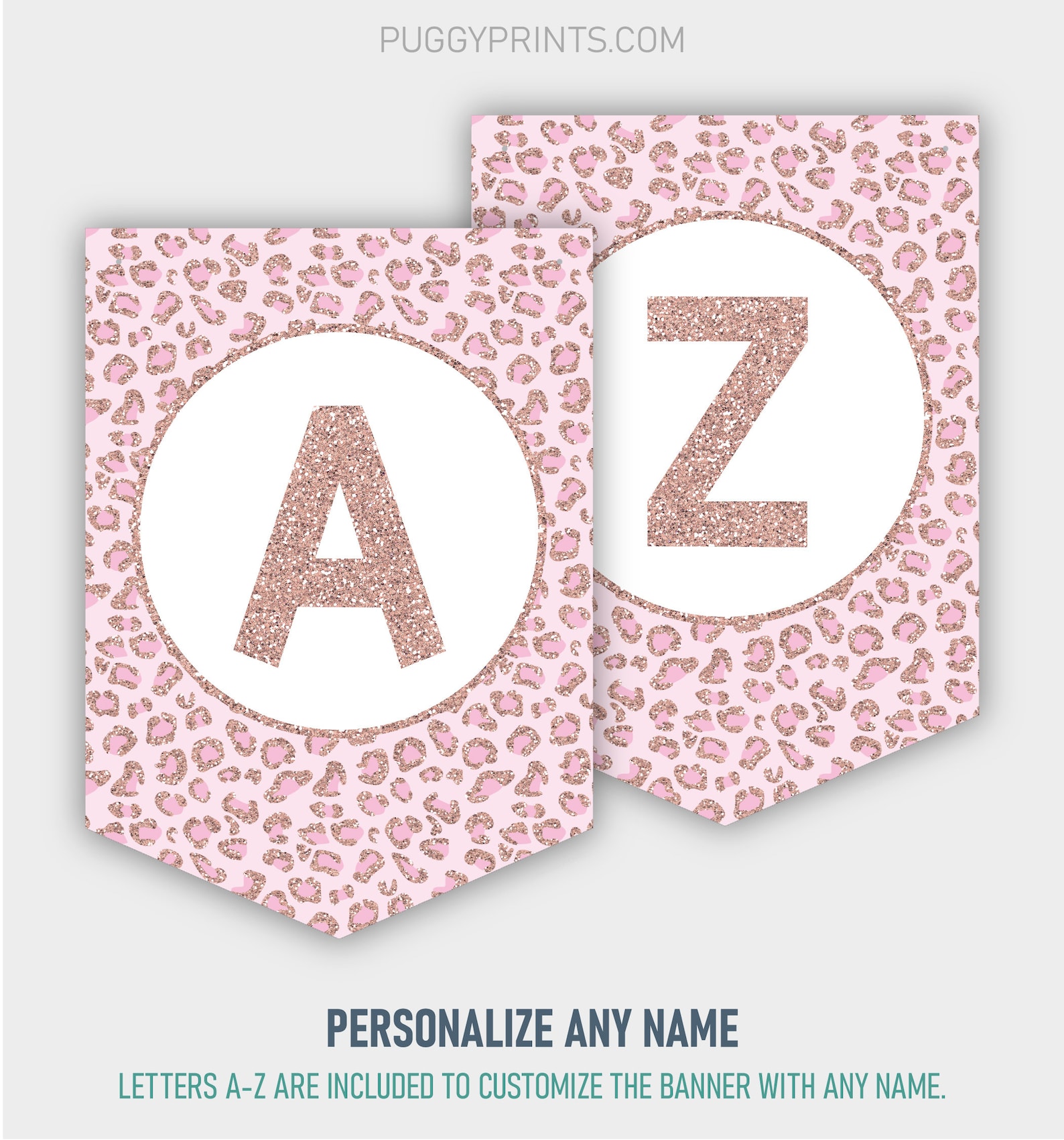 Cheetah Happy Birthday Banner Printable Cheetah Banner | Etsy