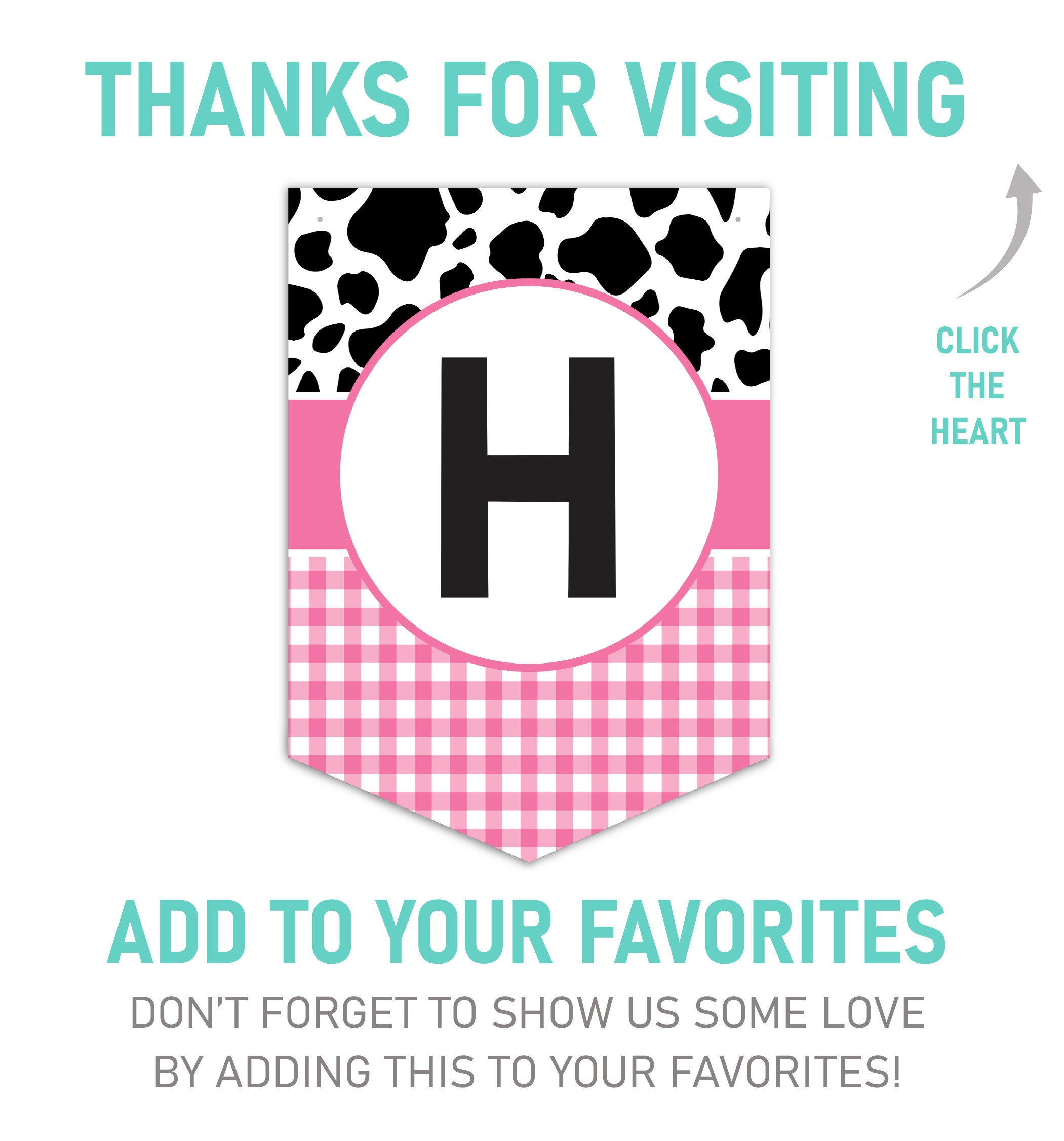 Cow Happy Birthday Banner Printable Cow Banner Personalized | Etsy Canada