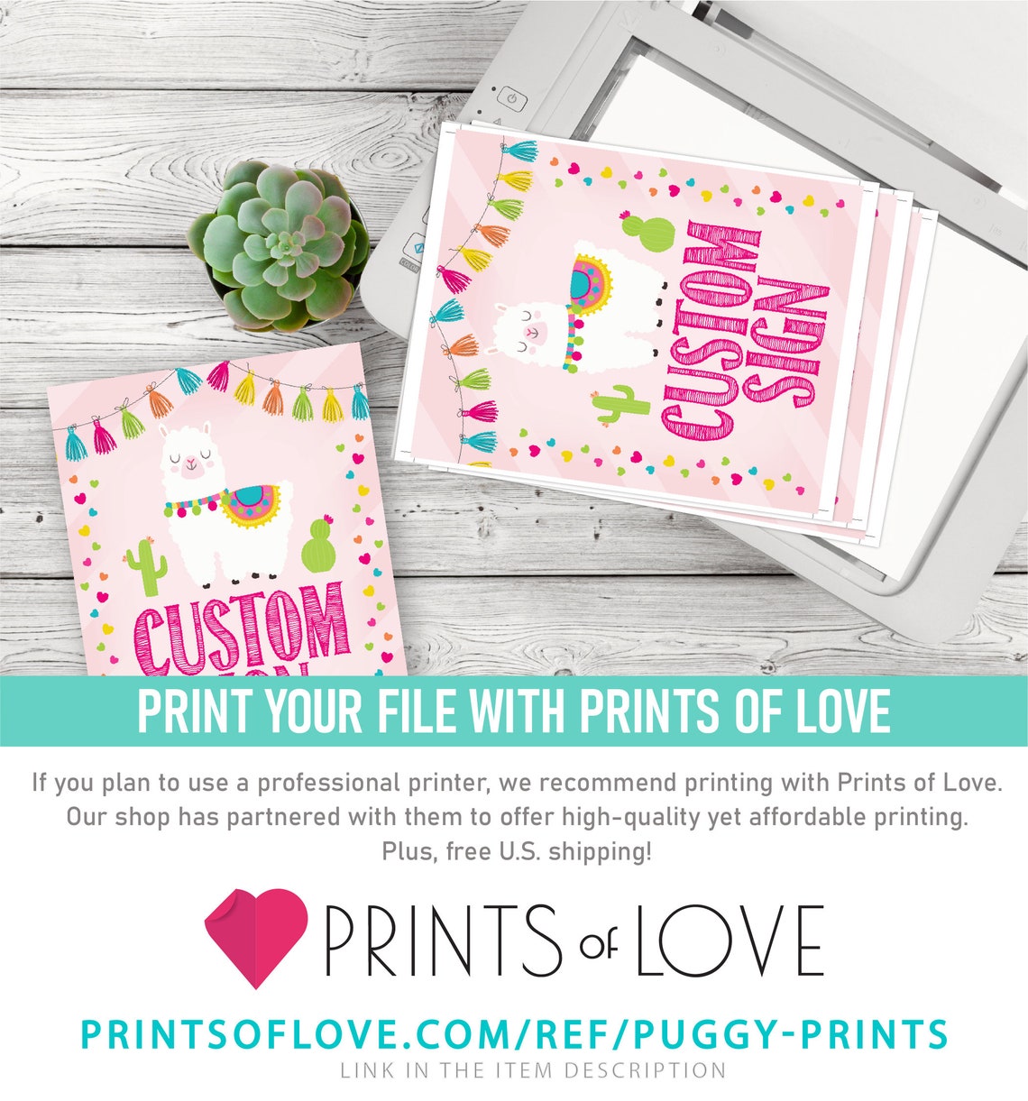 Llama Birthday Party Sign Editable Llama Party Sign | Etsy