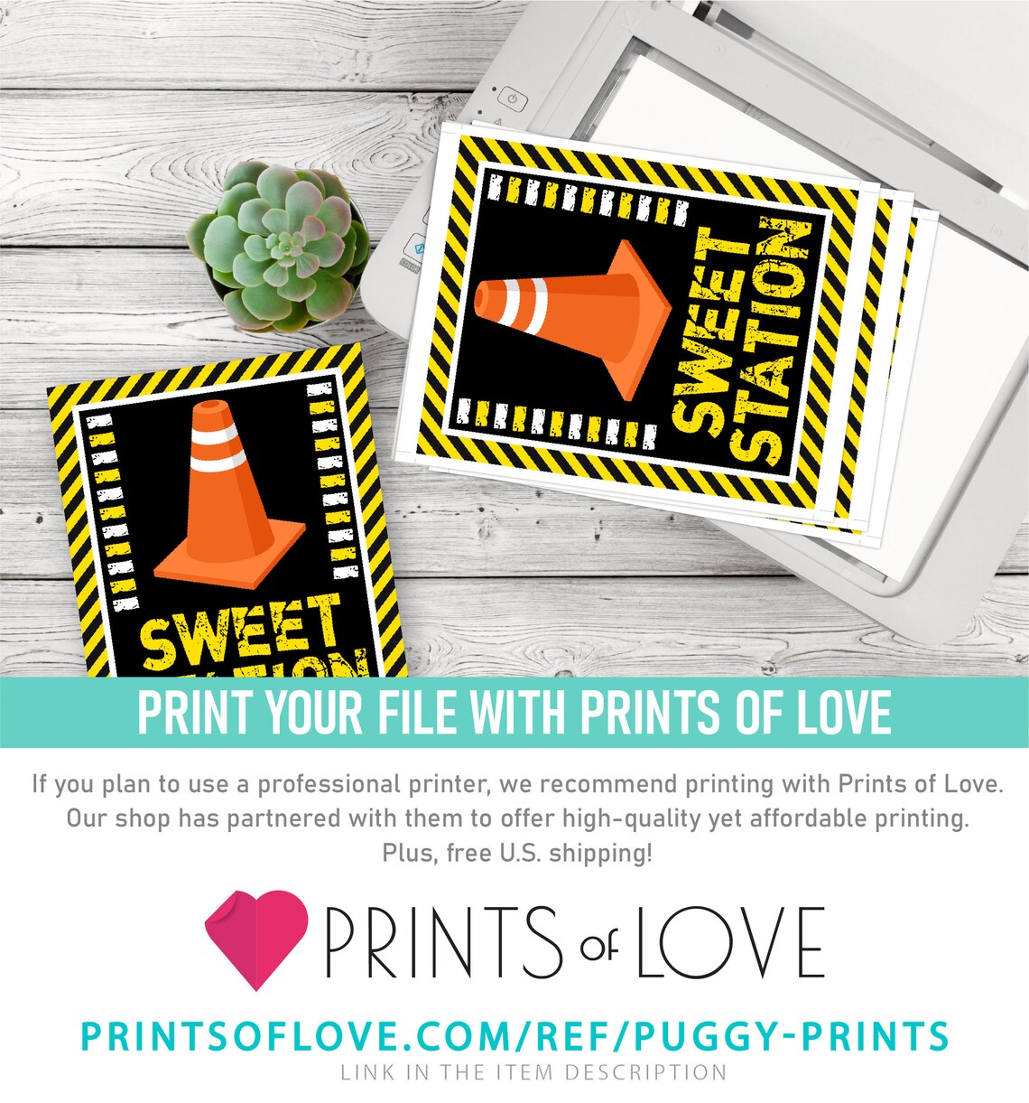 Sweet Station Sign Printable Construction Dessert Table Sign - Etsy