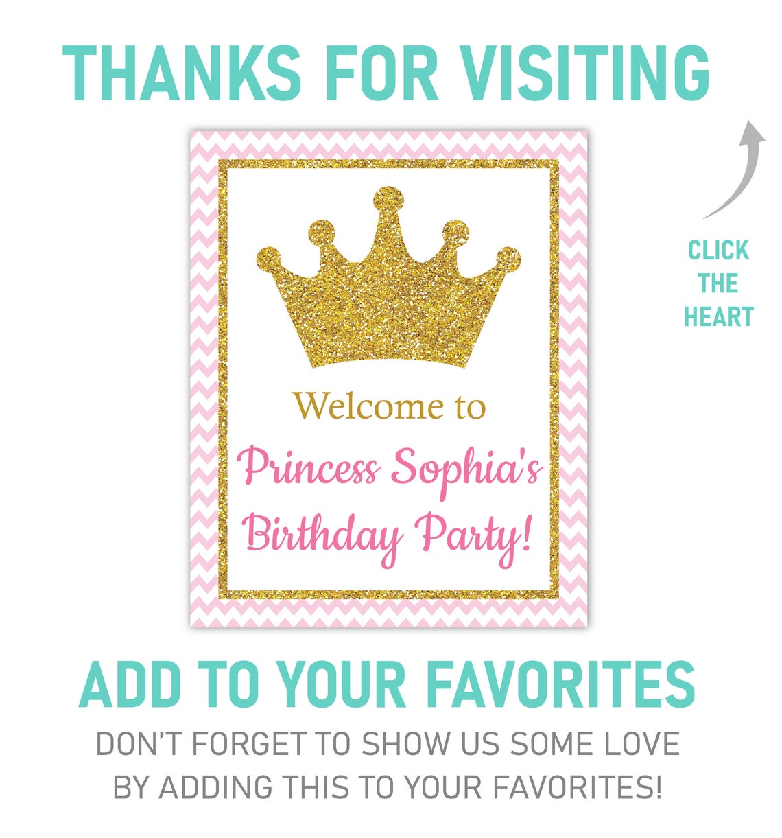 Princess Birthday Party Sign Editable Princess Party Sign - Etsy