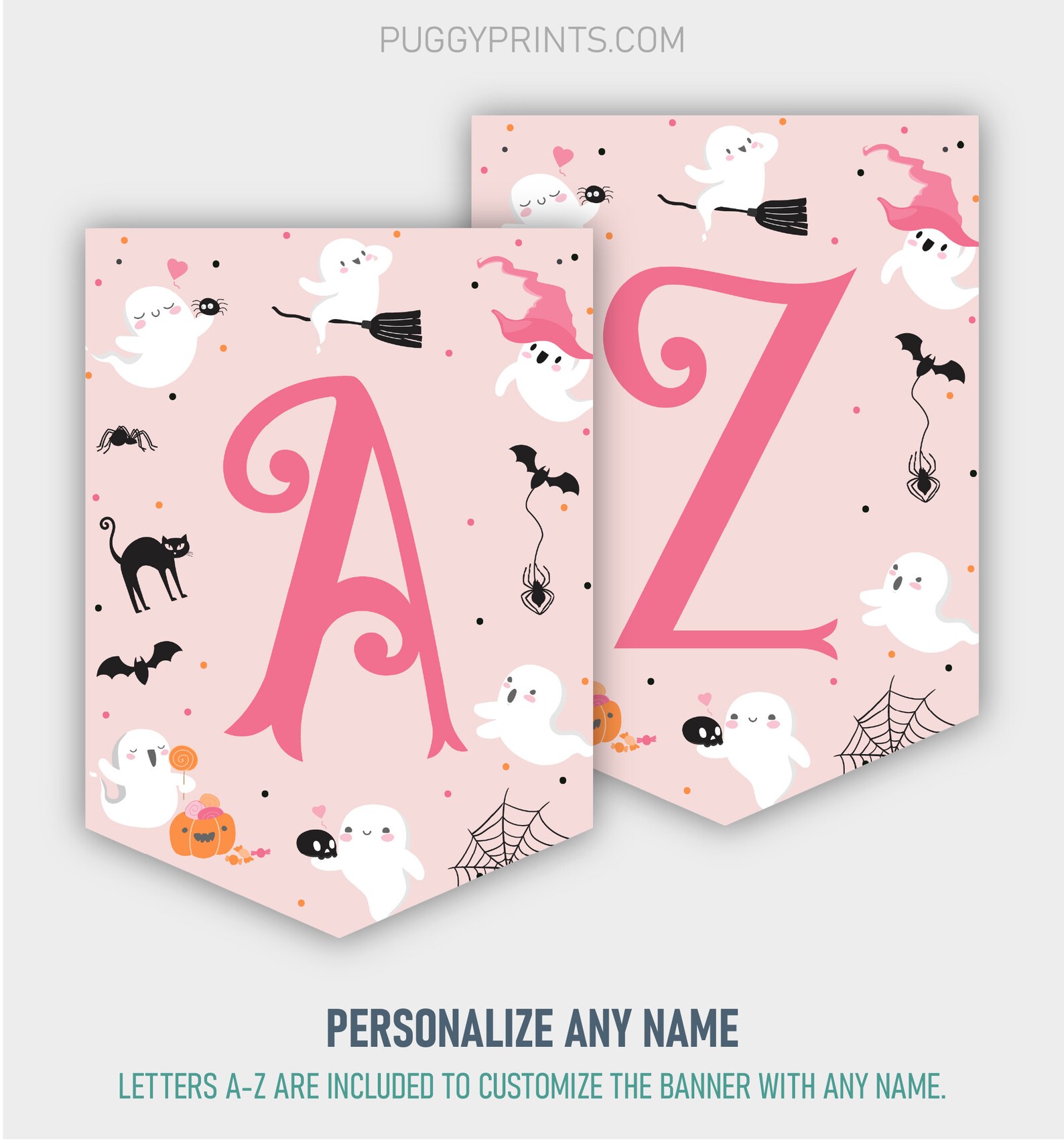 Halloween Happy Birthday Banner Printable Halloween Banner - Etsy