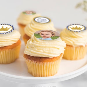 Prince Birthday Cupcake Toppers, Editable Prince Cupcake Topper ...