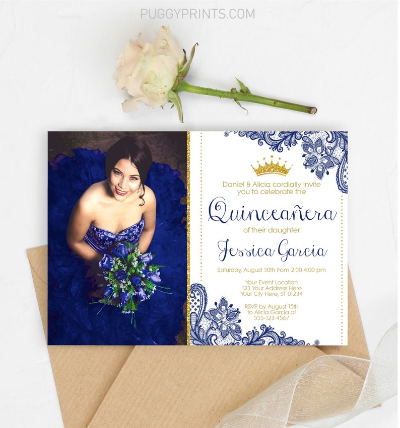 Quinceanera Invitation Princess Quinceañera Invitation - Etsy